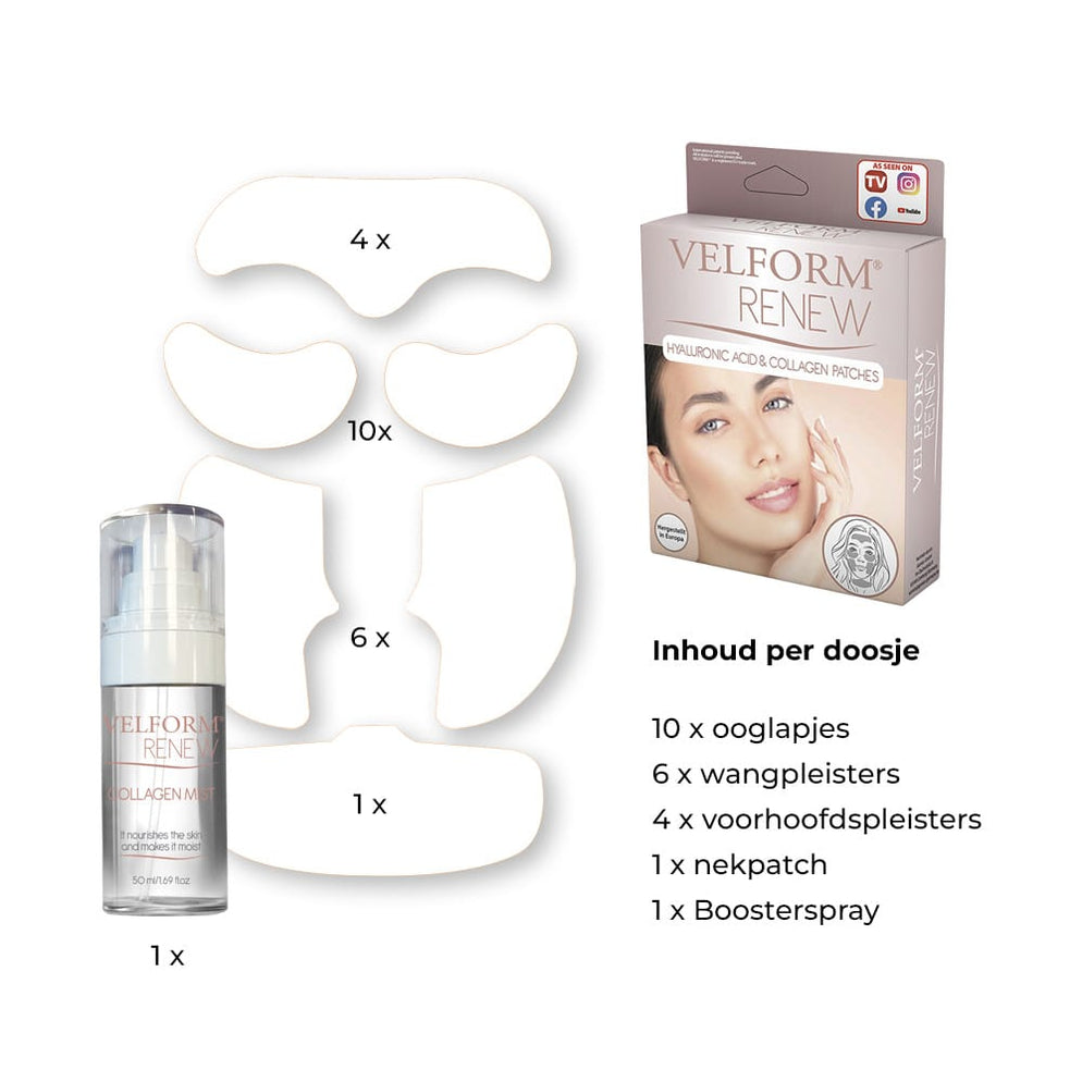 Velform Renew Collageen Maskerset met anti-aging effect